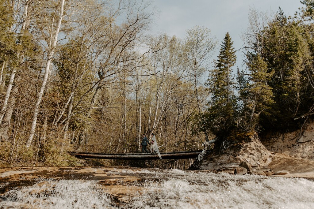 Pictured Rocks Elopement in the Spring | Steph Pickard Photo